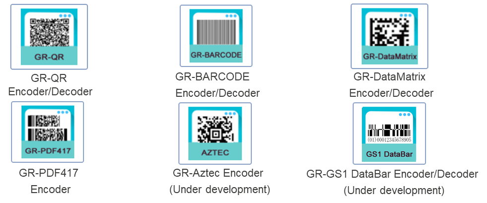 Grape Barcode / Two-dimensional Code Source Code Library | Renesas