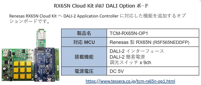テセラ・テクノロジー株式会社DALI 照明制御ソリューション (RX MCUs) | Renesas ルネサス
