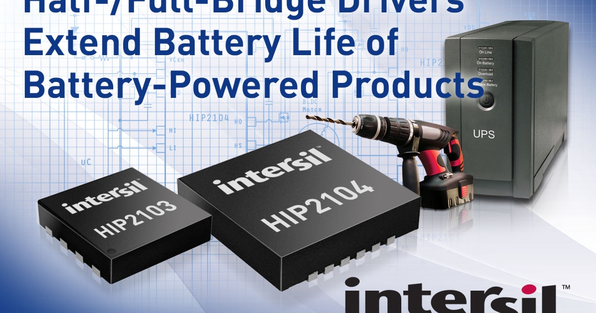 Intersil Introduces Industry's First Half- and Full-Bridge Drivers ...