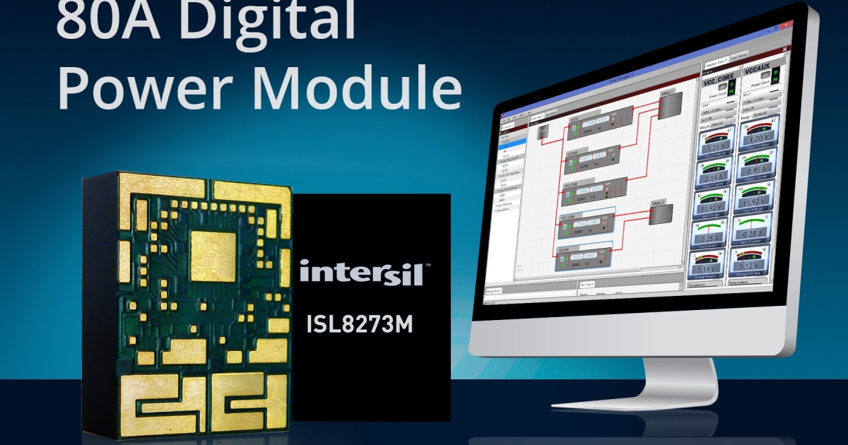 Intersil Delivers First Encapsulated 80A Digital Power Module | Renesas