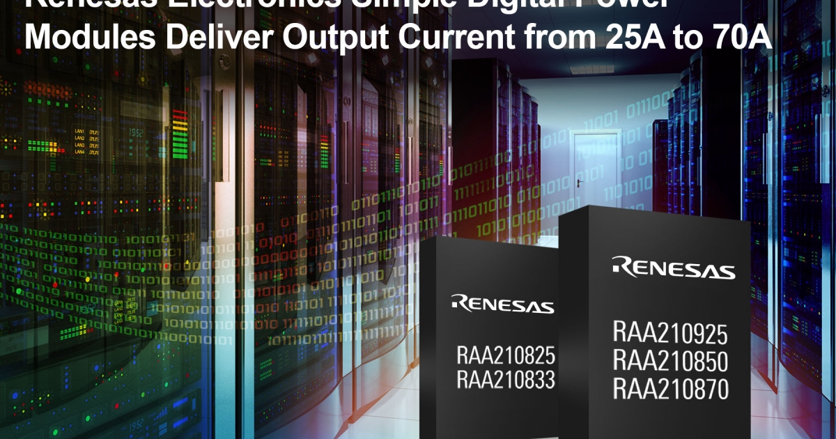 Renesas Electronics Unveils Family of Encapsulated Simple Digital Power ... Renesas Electronics Unveils Family of Encapsulated Simple Digital Power ...