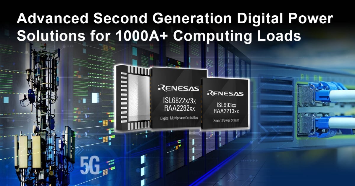 Renesas Releases 2nd Generation Digital Multiphase Controllers and ...
