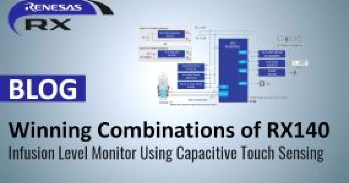 静電容量式タッチセンサを用いた輸液レベルモニタのご紹介 | Renesas ルネサス
