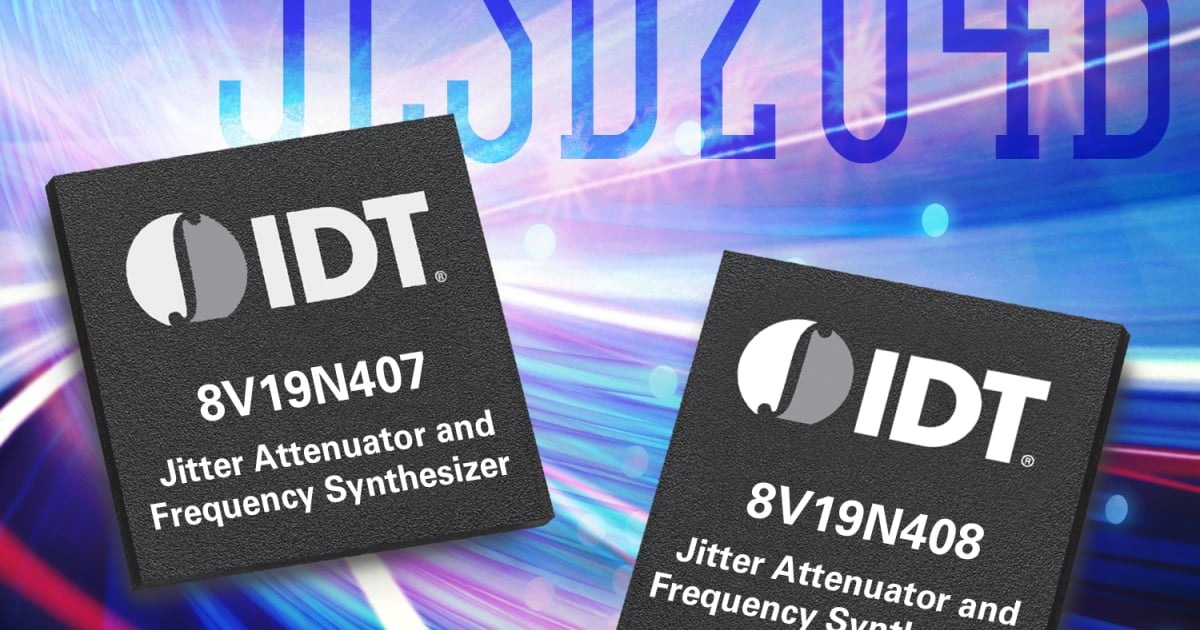 IDT Introduces Ultra-High-Performance Clock Jitter Attenuator and ...