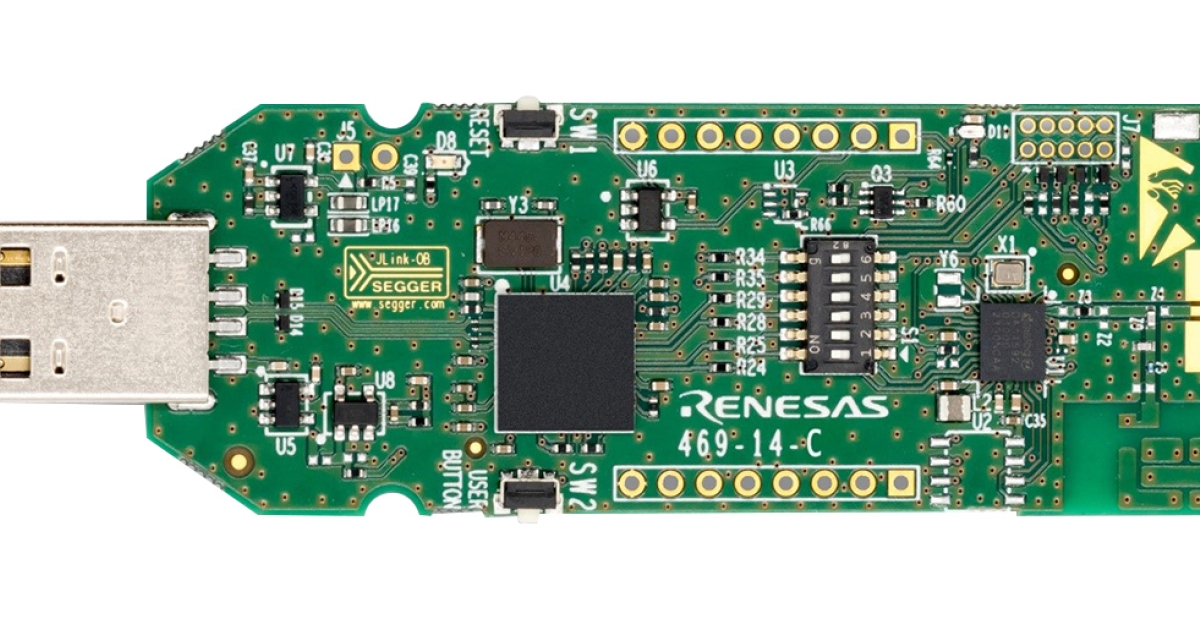 DA14592-016FDEVKT-U - SmartBond DA14592 Bluetooth Low Energy 5.2 SoC USB Development Kit | Renesas