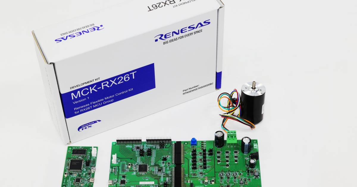 MCK-RX26T - Renesas Flexible Motor Control Kit for RX26T MCU Group ...