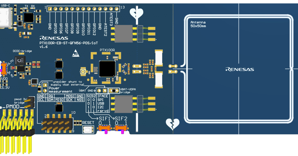 PTX100REK - PTX100R POS/IoT NFC Reader Demonstration Kit | Renesas