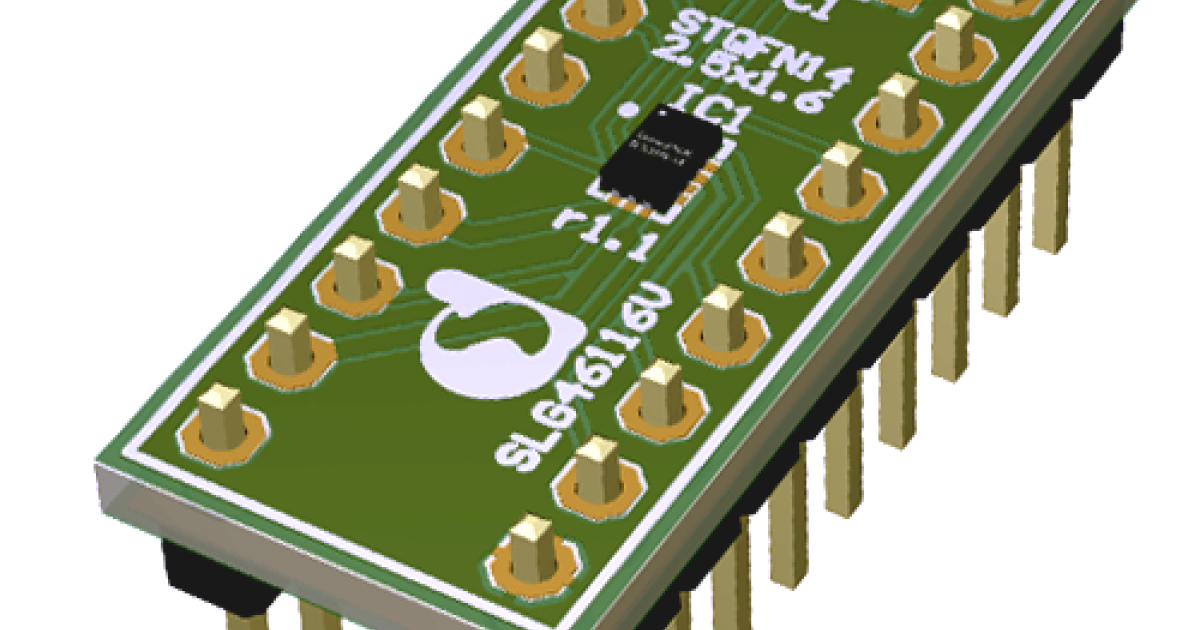 SLG46116V-DIP - GreenPAK SLG46116 20-Pin DIP Prototyping Board | Renesas