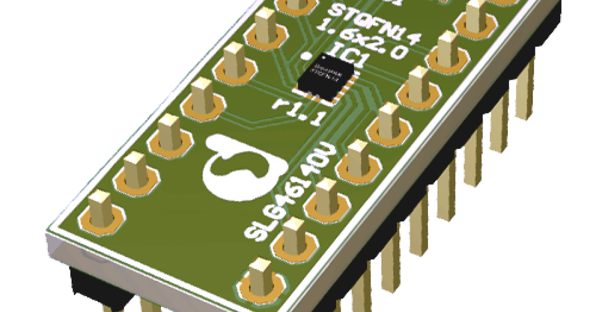 SLG46140V-DIP - GreenPAK SLG46140 20-Pin DIP Prototyping Board | Renesas