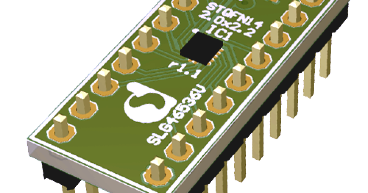 SLG46536V-DIP - GreenPAK SLG46536 20-Pin DIP Prototyping Board | Renesas