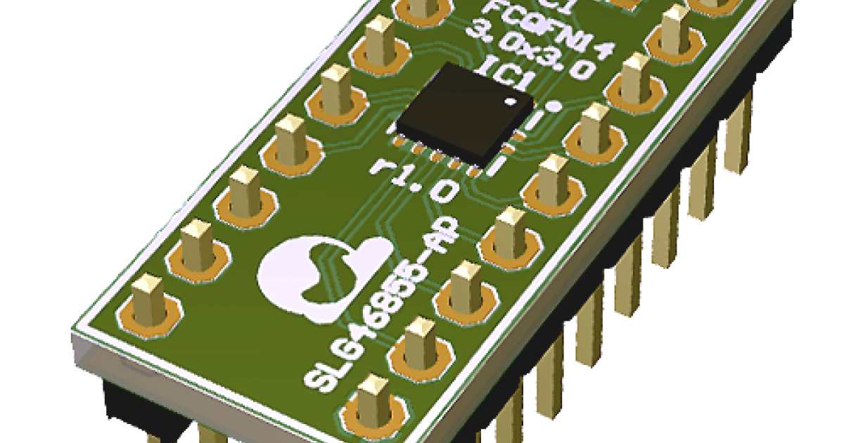 SLG46855AP-DIP - GreenPAK SLG46855-A 20-Pin DIP Prototyping Board ...