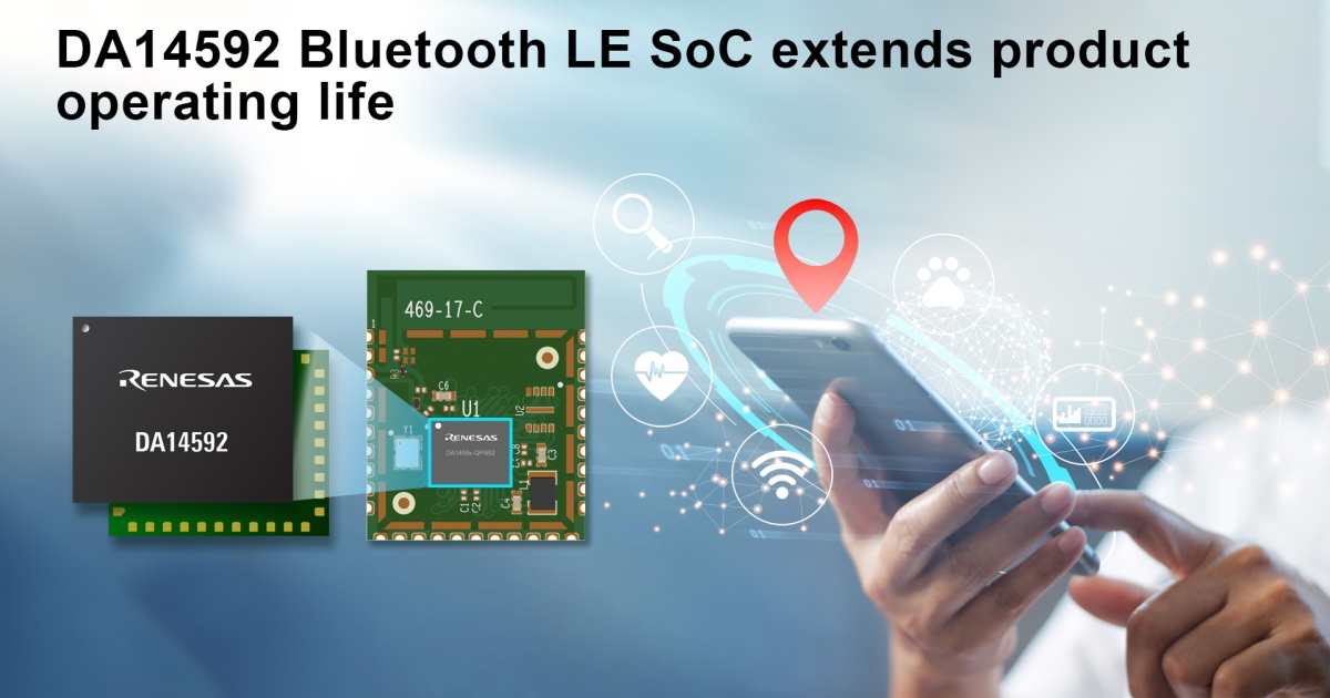 Renesas Debuts Its Lowest Power Consumption, Dual-core Bluetooth Low ...