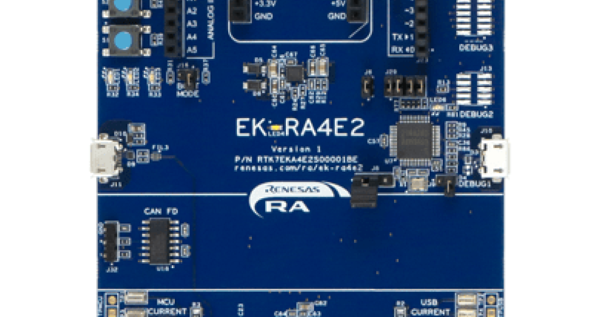EK-RA4E2 - Evaluation Kit for RA4E2 MCU Group | Renesas