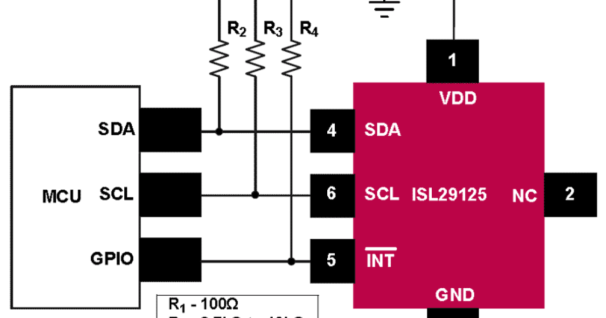 ISL29125 - Digital Red, Green and Blue Color Light Sensor with IR ...