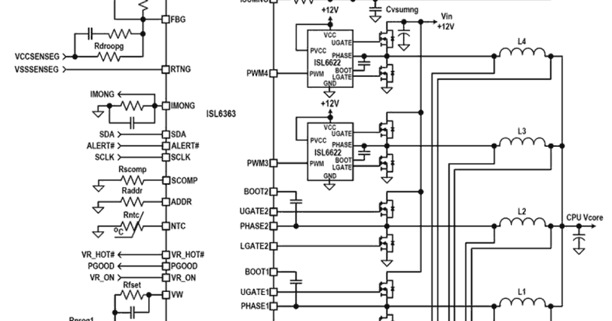 ISL6363 - Multiphase PWM Regulator for VR12 Desktop CPUs | Renesas