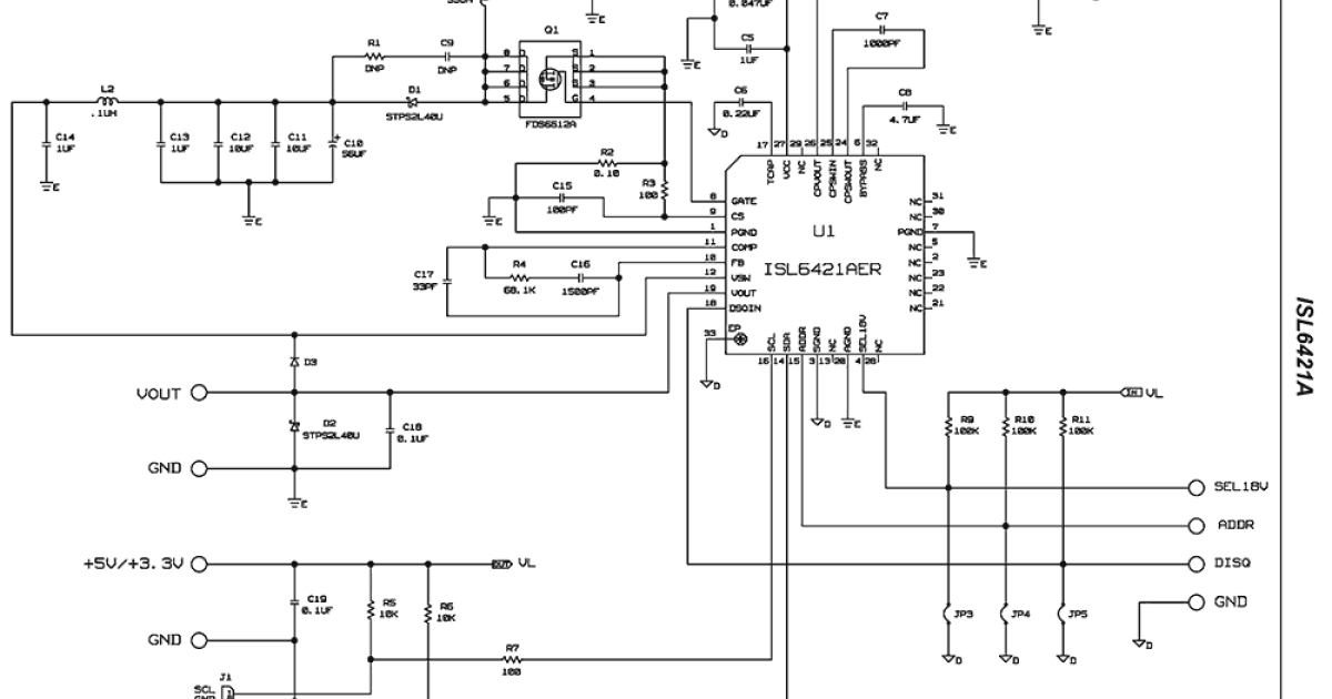 ISL6421A - Single Output LNB Supply and Control Voltage Regulator with ...