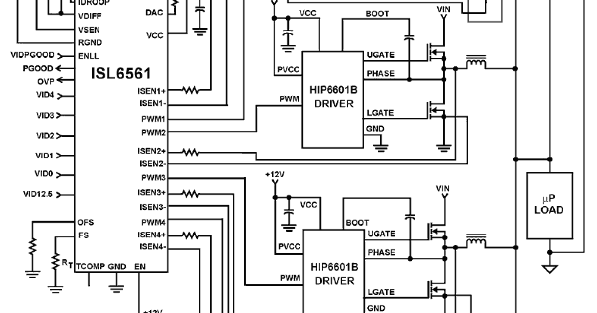 ISL6561 - Multiphase PWM Controller with Precision Rds, On or DCR Current Sensing | Renesas