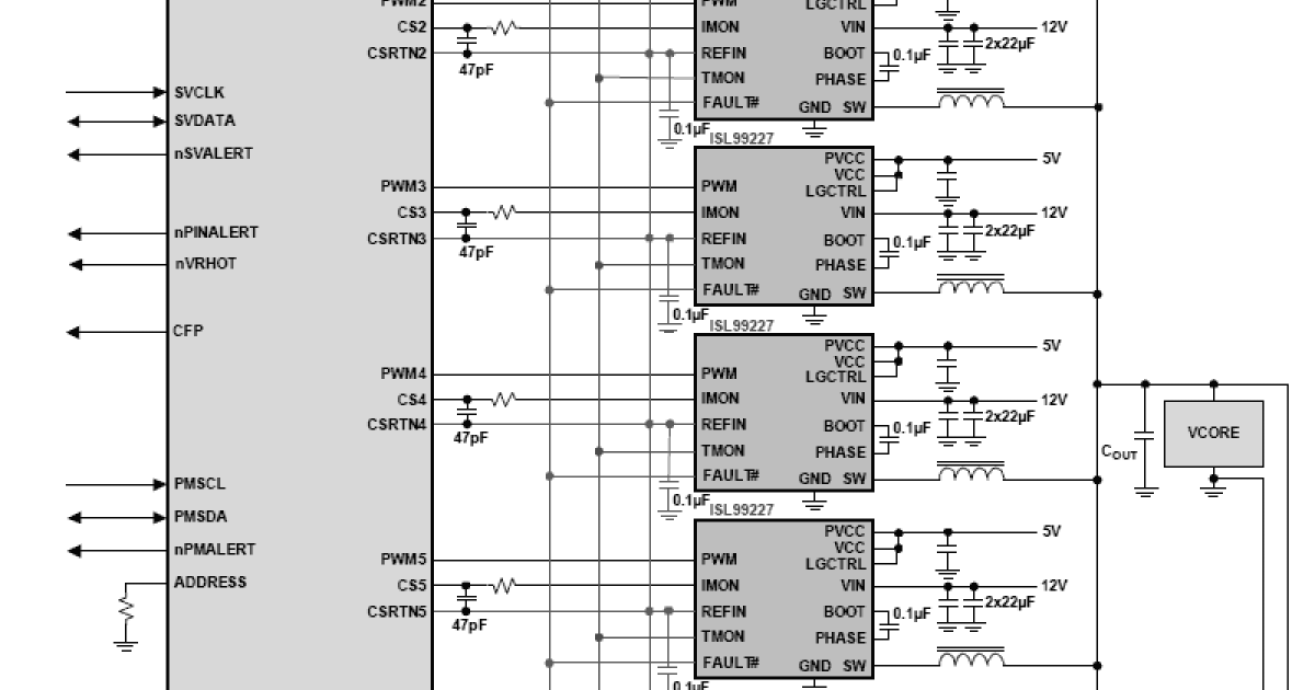 ISL69128 - Digital Dual Output, 7-Phase Configurable, VR13/IMVP8 PWM Controller | Renesas