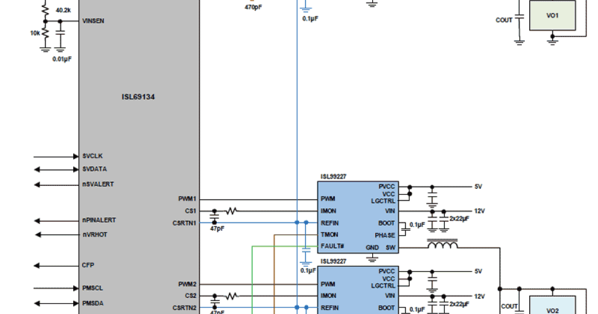 ISL69134 - Digital Dual Output, 4-Phase Configurable, IMVP8 PWM Controller | Renesas ルネサス