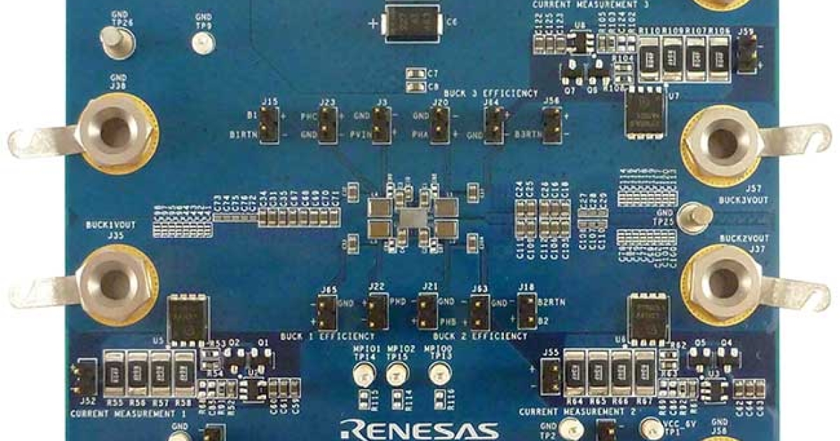 ISL91212AEVAL1Z - Triple Output PMIC with I2C Interface Evaluation Board | Renesas ルネサス