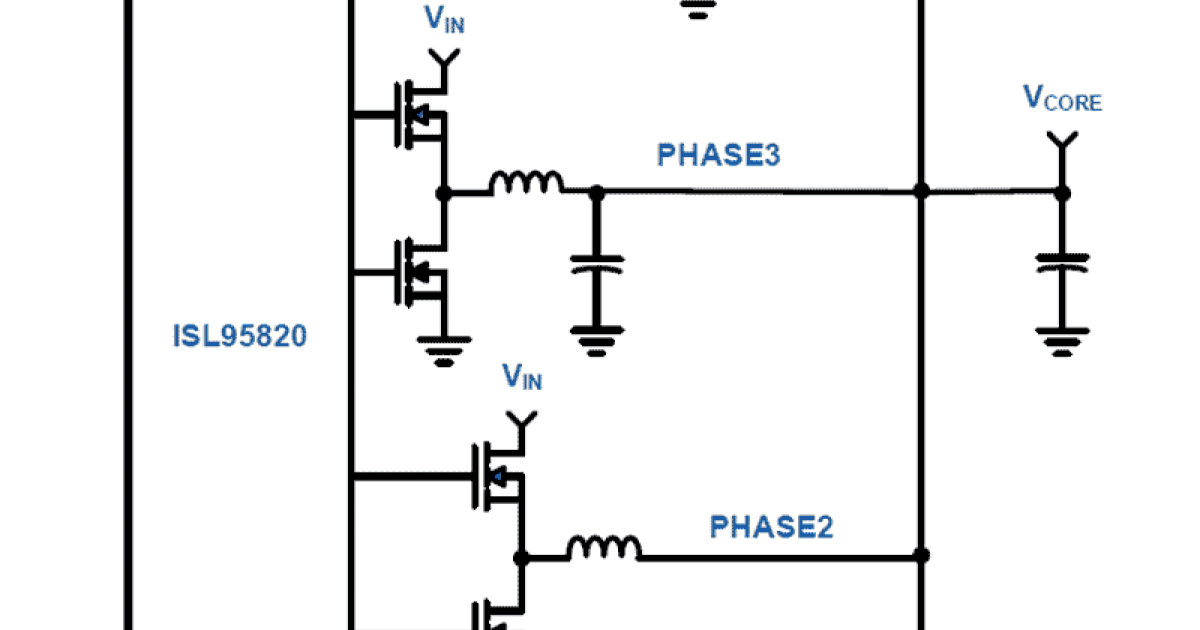 ISL95820 - Green Hybrid Digital Four Phase PWM Controller for Intel VR12.5™ CPUs | Renesas