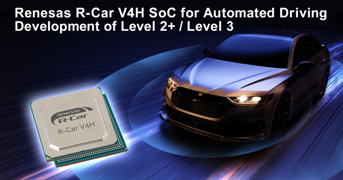 Renesas Unveils R-Car V4H for Automated Driving Level 2+ / Level 3 to ...