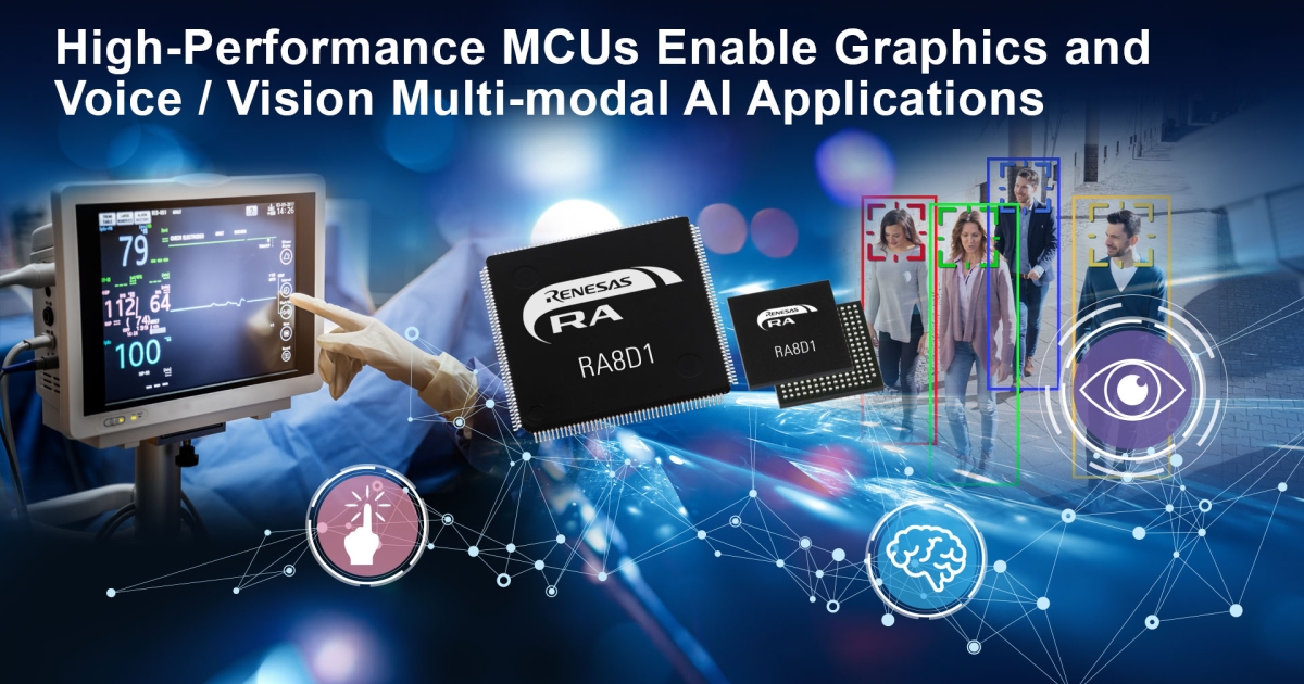 Renesas Delivers New RA8 MCU Group Targeting Graphic Display Solutions ...