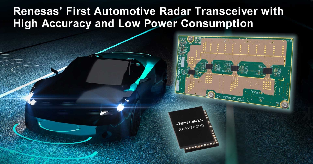 Renesas Unveils First Family of Automotive Radar Transceivers with ...