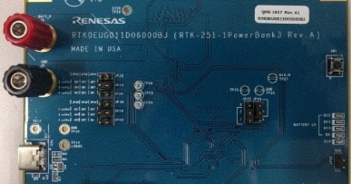 RTK-251-1POWERBANK3 - 100W USB Type-C Power Bank Reference Design | Renesas