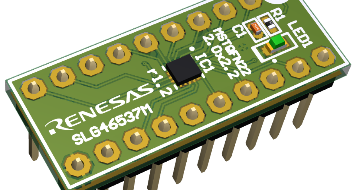 SLG46537M-DIP - GreenPAK SLG46537 (MSTQFN-20) 20-pin DIP Prototyping ...