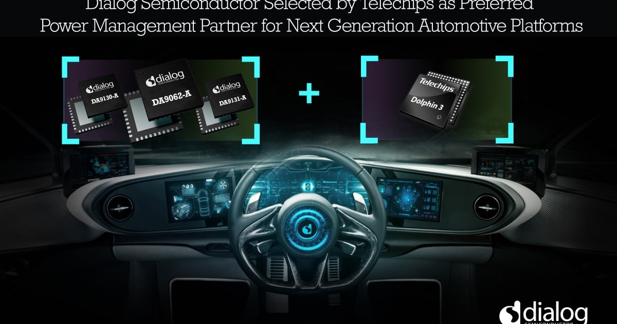 Dialog Semiconductor Selected by Telechips as Preferred Power ...