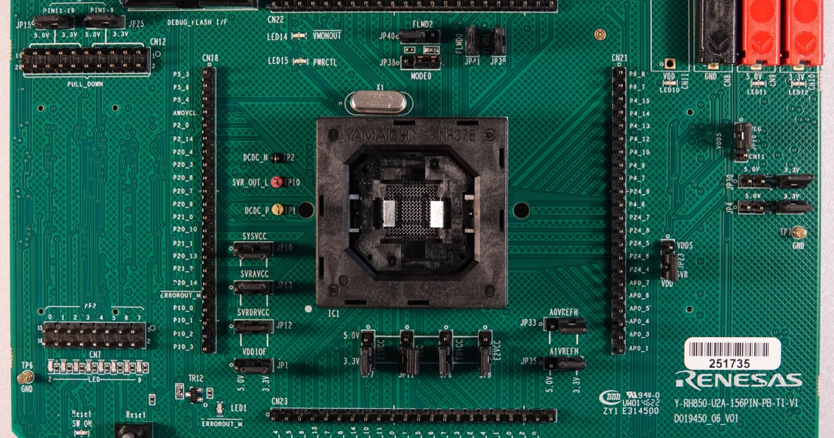 Y-RH850-U2A-156PIN-PB-T1-V1 - RH850/U2A 156pin Piggyback Board of RH850 ...