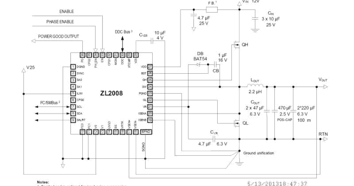 ZL2008 - Digital DC-DC Controller with Drivers and Pin-Strap Current ...
