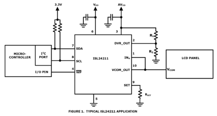 ISL24211 - Programmable VCOM Calibrator with EEPROM and Output Buffer ...